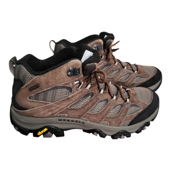 Merrell | Shoes | Merrell Moab 3 Mid Mens 1 M Earth Brown Waterproof ...